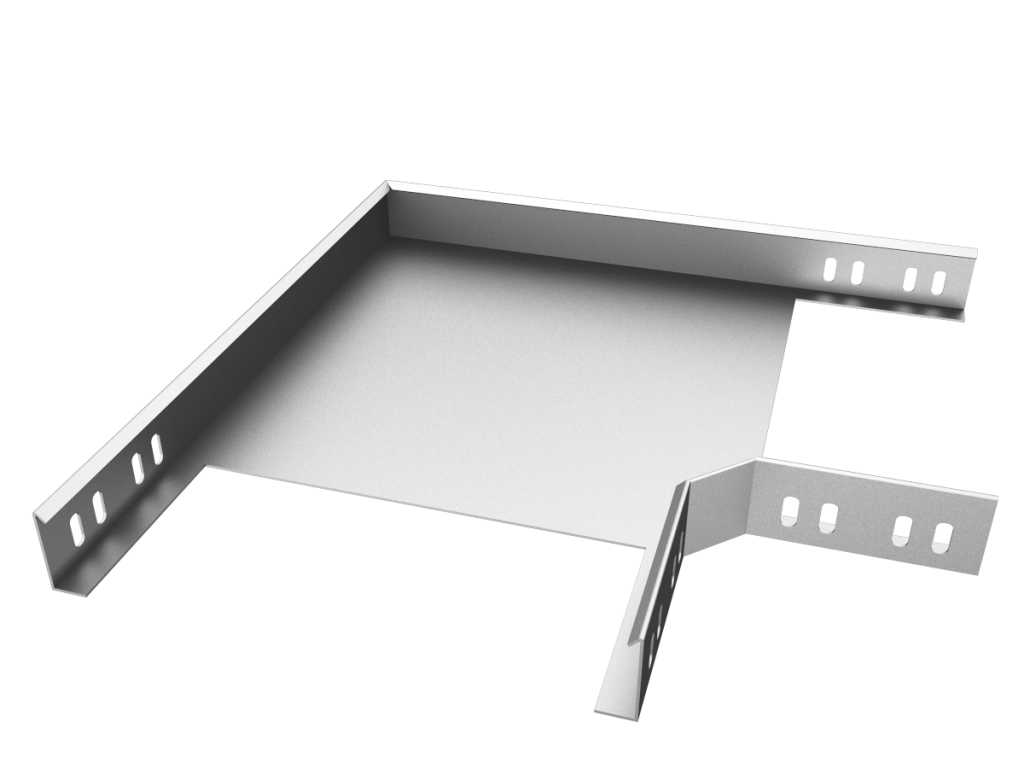 90º Horizontal Bend H50 Radius 300 - Cable Tray with Return Flanged