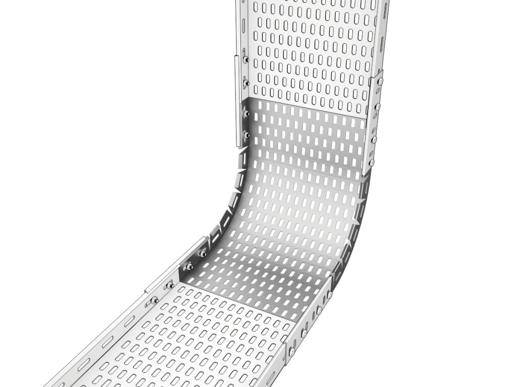 Vertical 90º Inside Bend (Concave Riser) H:75 - Cable Tray With Return ...