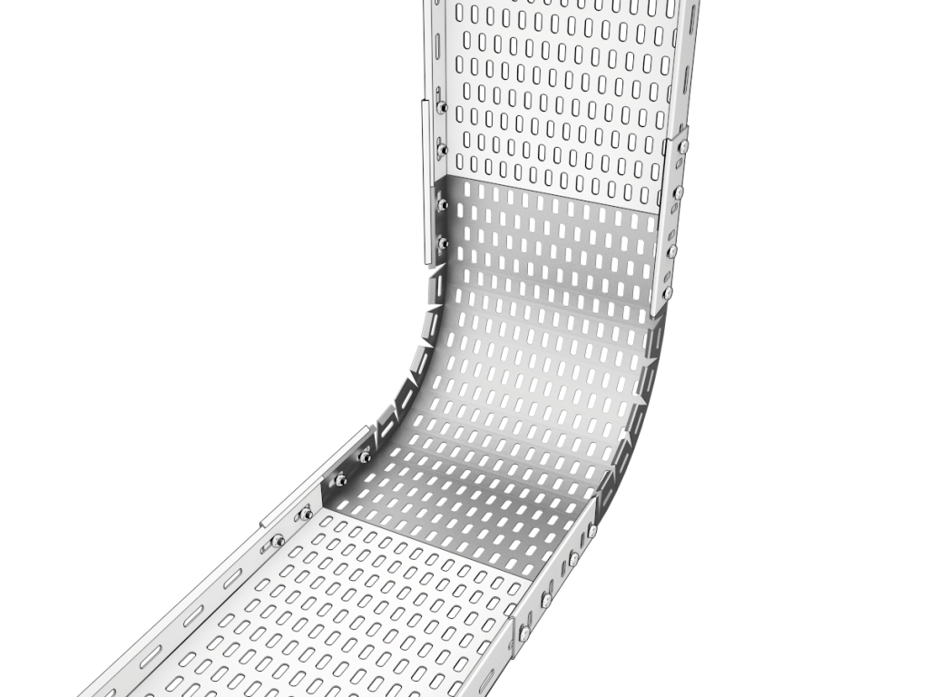 90º Vertical Inside Bend H50-Cable Tray with Return Flanged