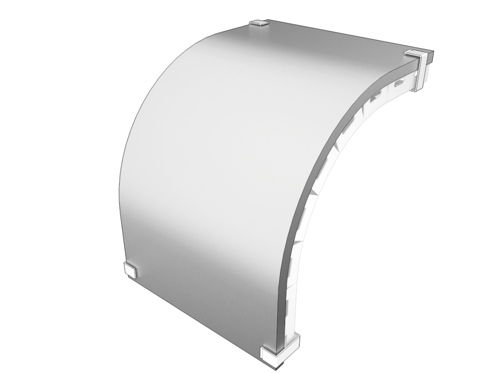 90º Vertical Outside Bend Cover (Convex Riser) - Cable Management ...