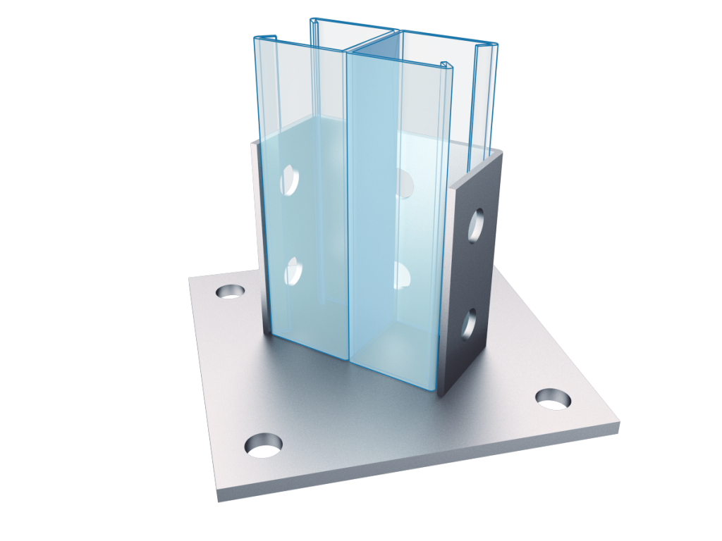 Channel Double Base for 83×41 - C Support - Cable Management System ...