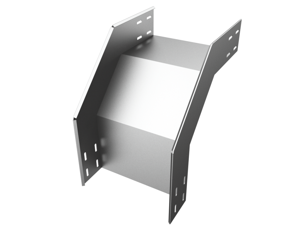 Vertical 90º Outside Bend (Stable) H:100 Cable Tray With Return Flanged ...