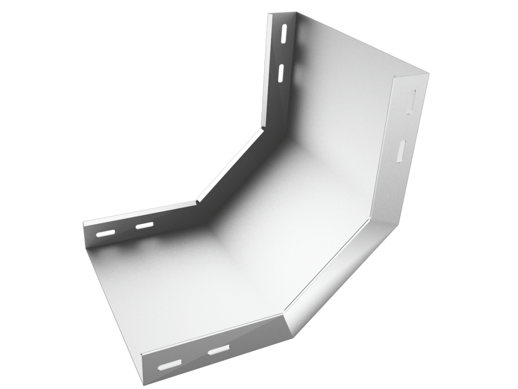Vertical 90º Inside Bend (Stable) H40 - Cable Tray with Return Flanged ...
